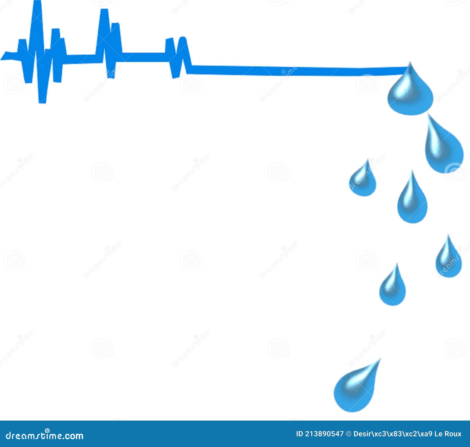 Blue Heartbeat Monitor EKG Line Monitor With Moving Camera Processing ...