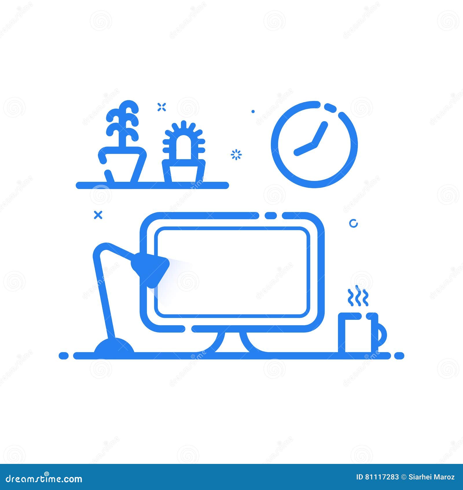 Linear Computer Tower Icon From Electronic Stuff Fill Outline Collection Thin Line Computer