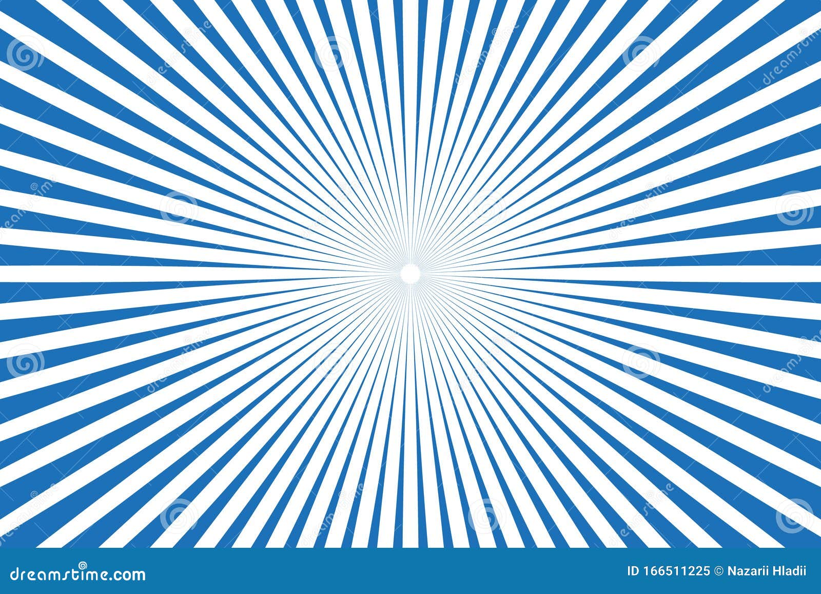 Vector Illustration of Blue Sunburst Retro Background. Vintage. Stock ...