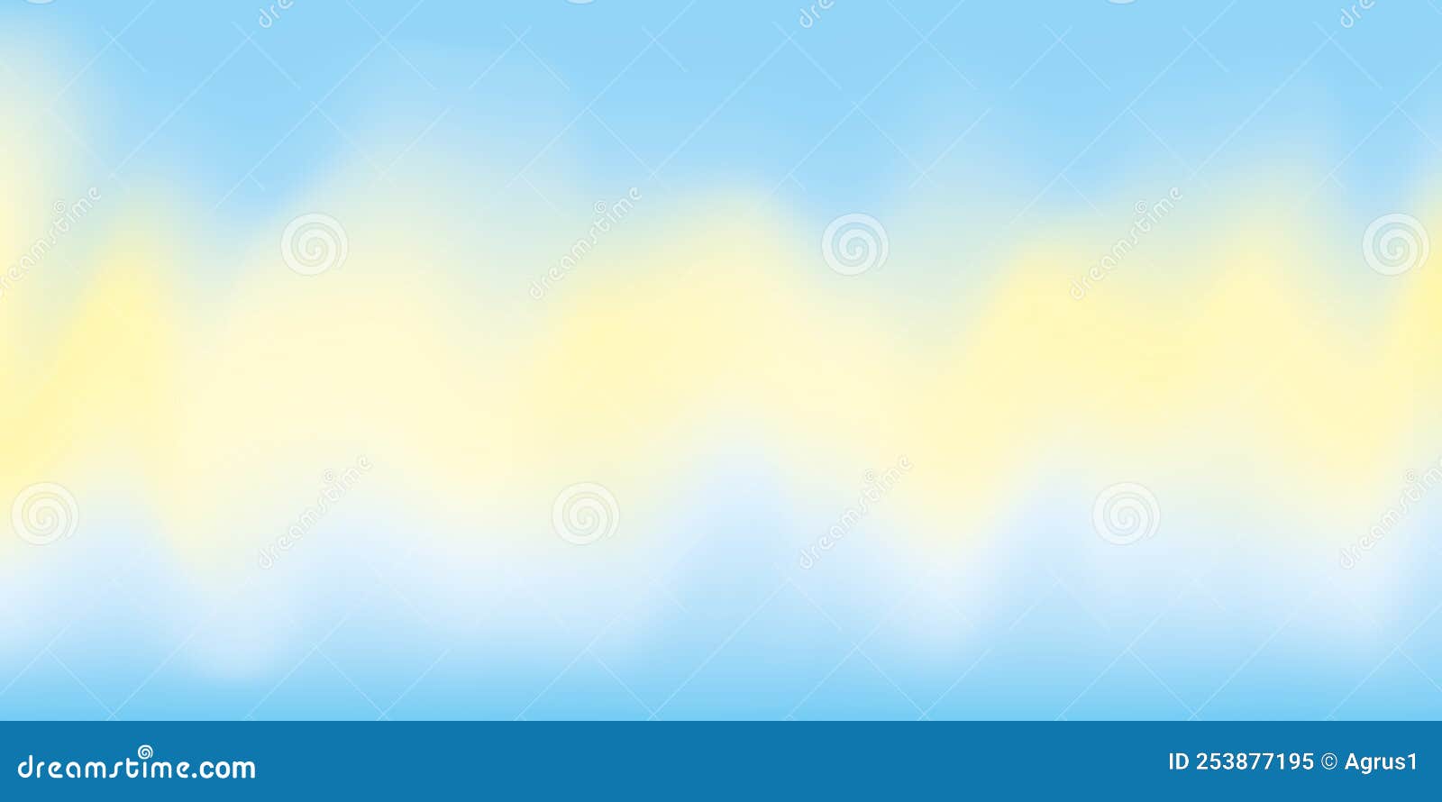 Vector Illustration of Blue and Yellow Multi Colored Gradient ...