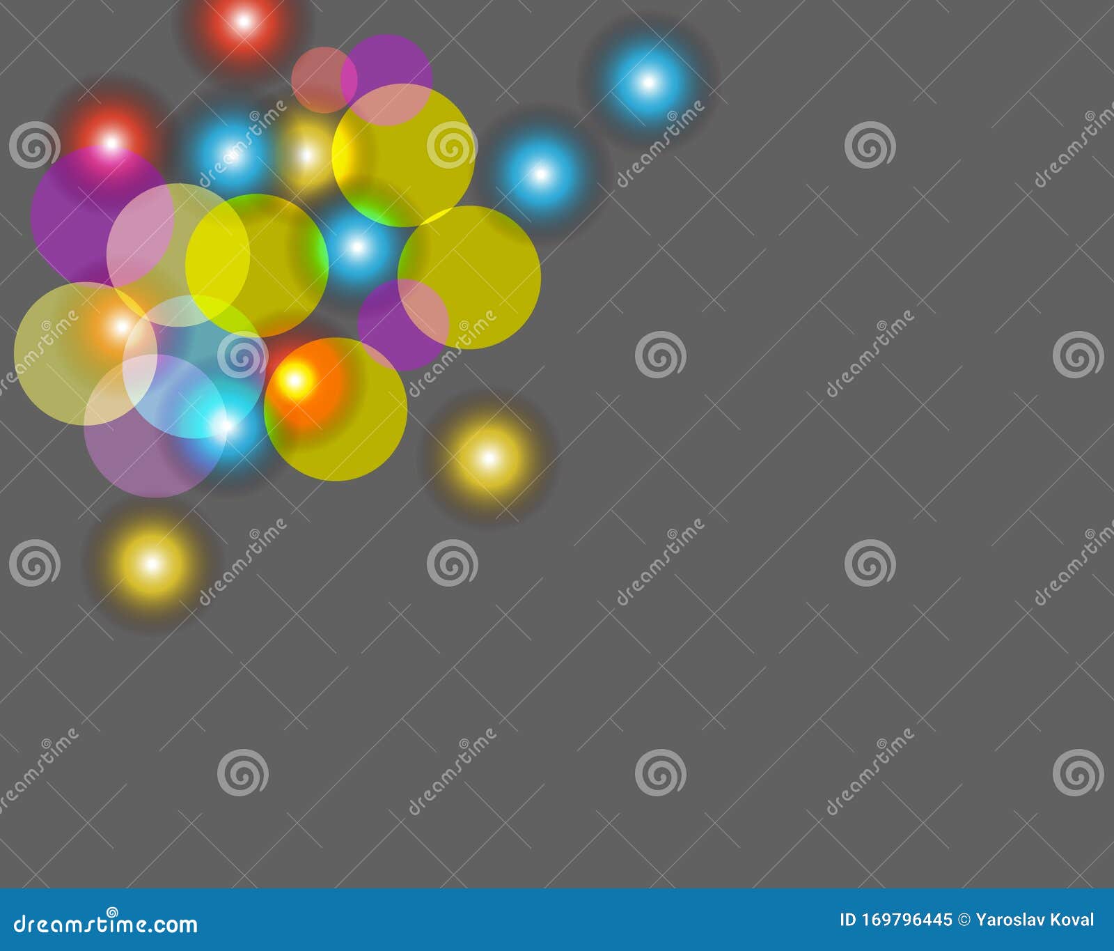 Vector Illustration of Blurred Neon Light Dots Stock Illustration ...