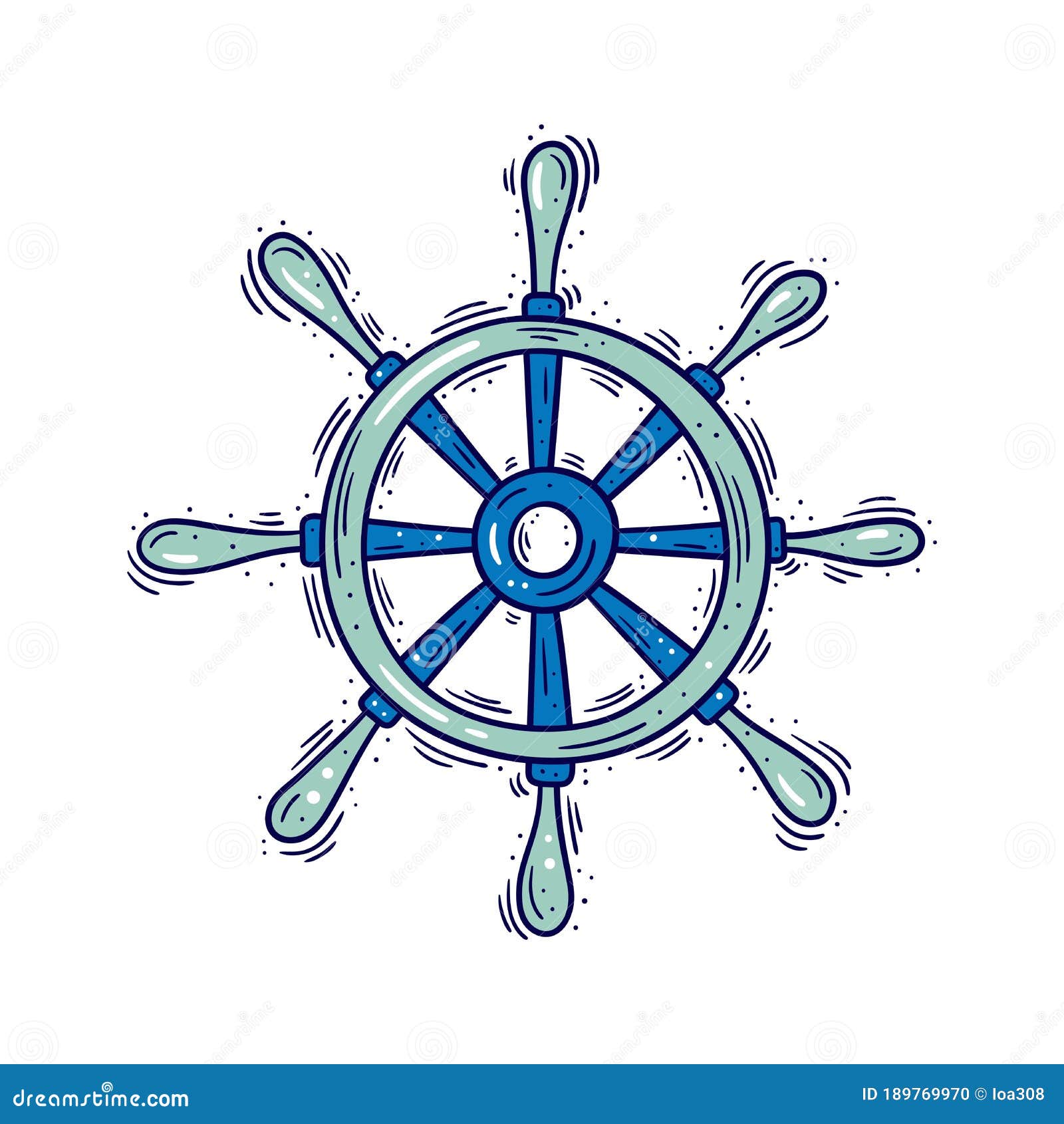 Boat Handwheel, Ship Wheel Helm. Sea, Ocean Symbol. Flat Style Vector ...