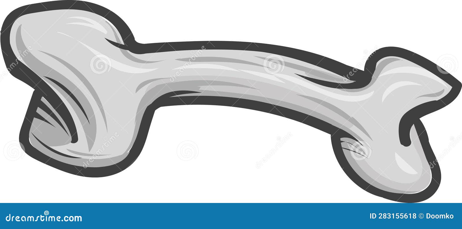 Vector Illustration of Bone Stock Vector - Illustration of crunchy ...