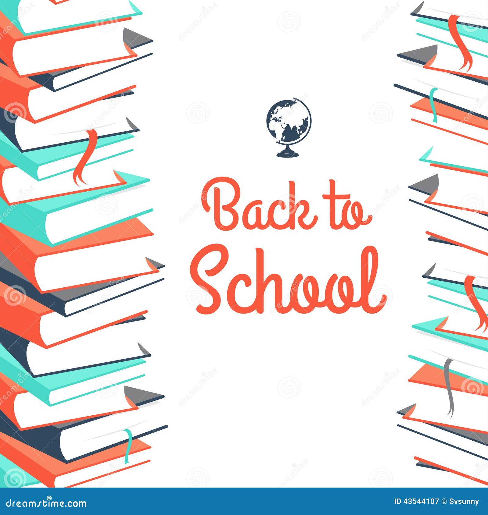 Vector Illustration Book Frame. Stock Illustration - Illustration of ...