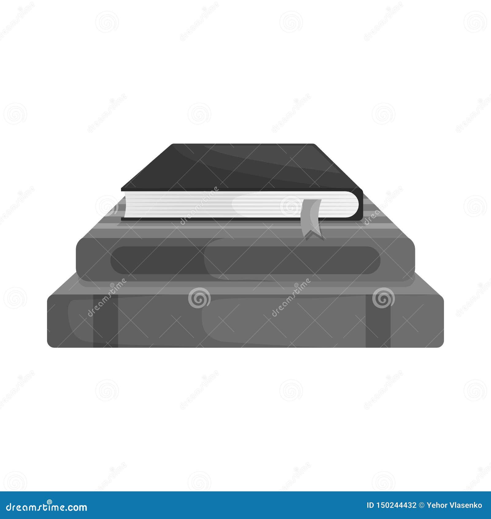 Vector Illustration of Book and Stack Logo. Set of Book and Learning ...