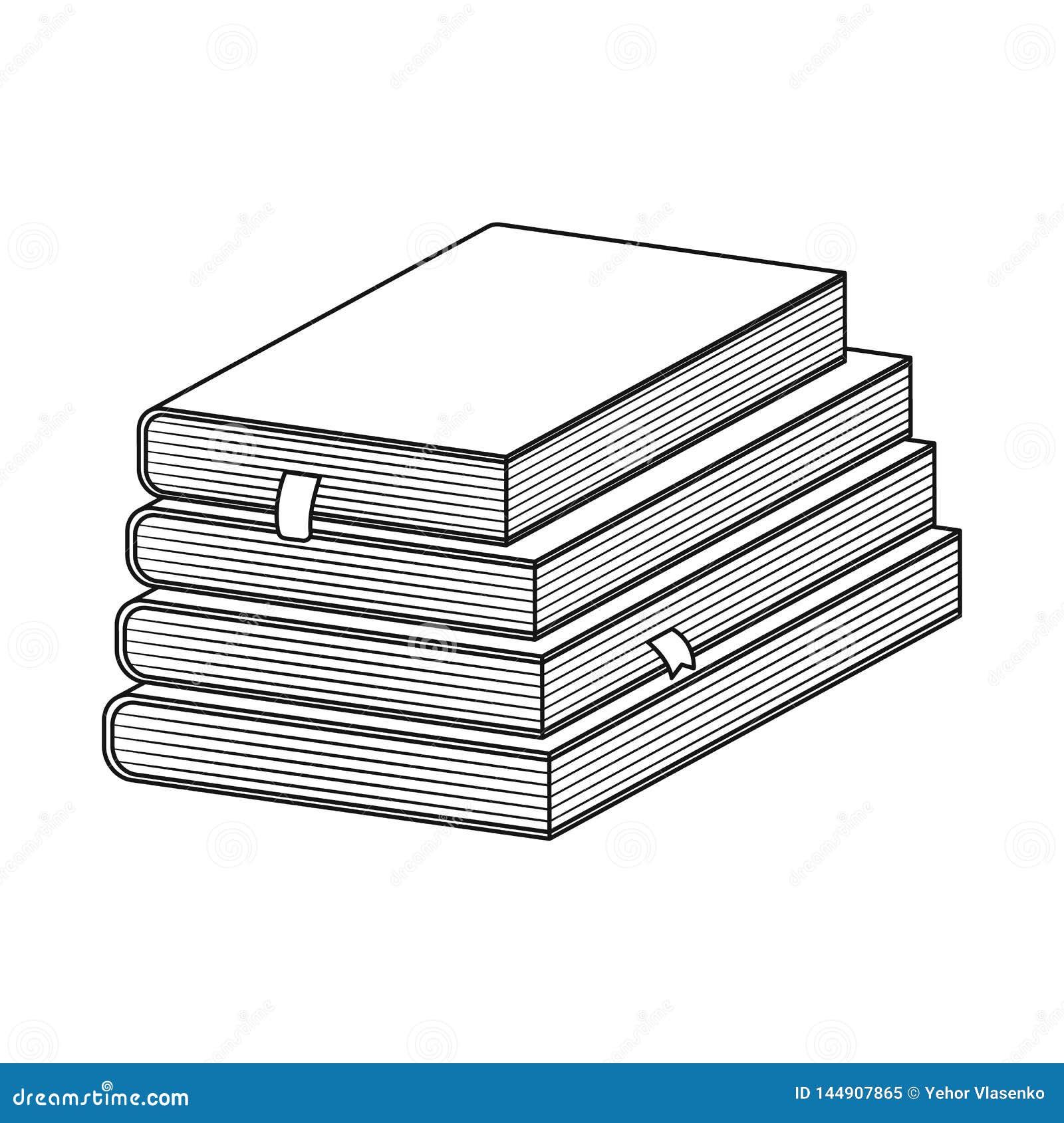 Vector Illustration of Book and Stack Logo. Set of Book and University ...