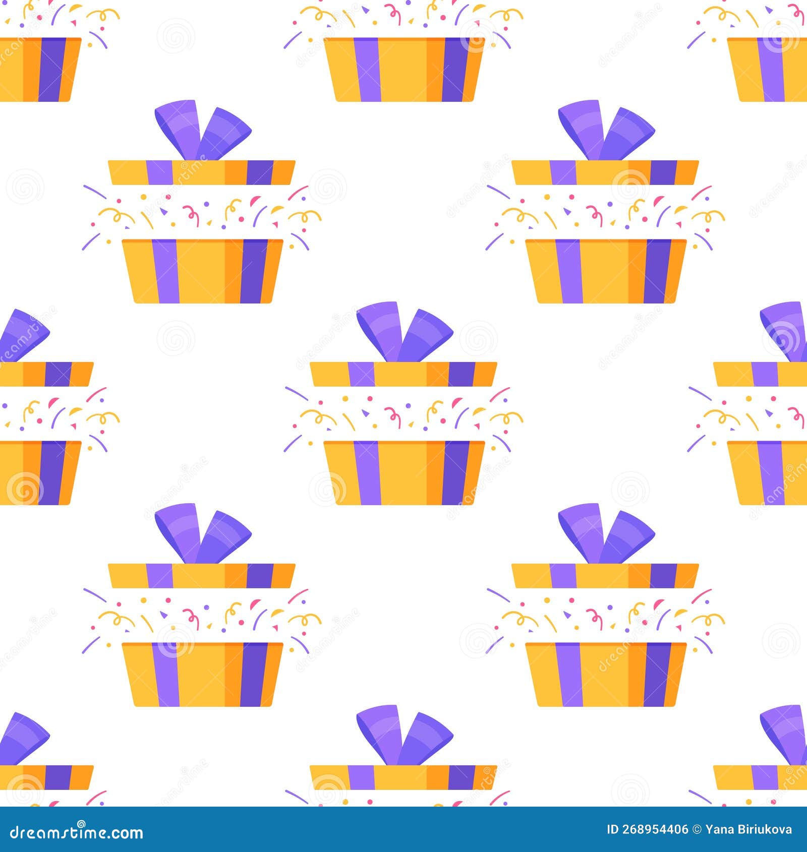 Vector Illustration of Box Confetti Pattern. Stock Vector ...