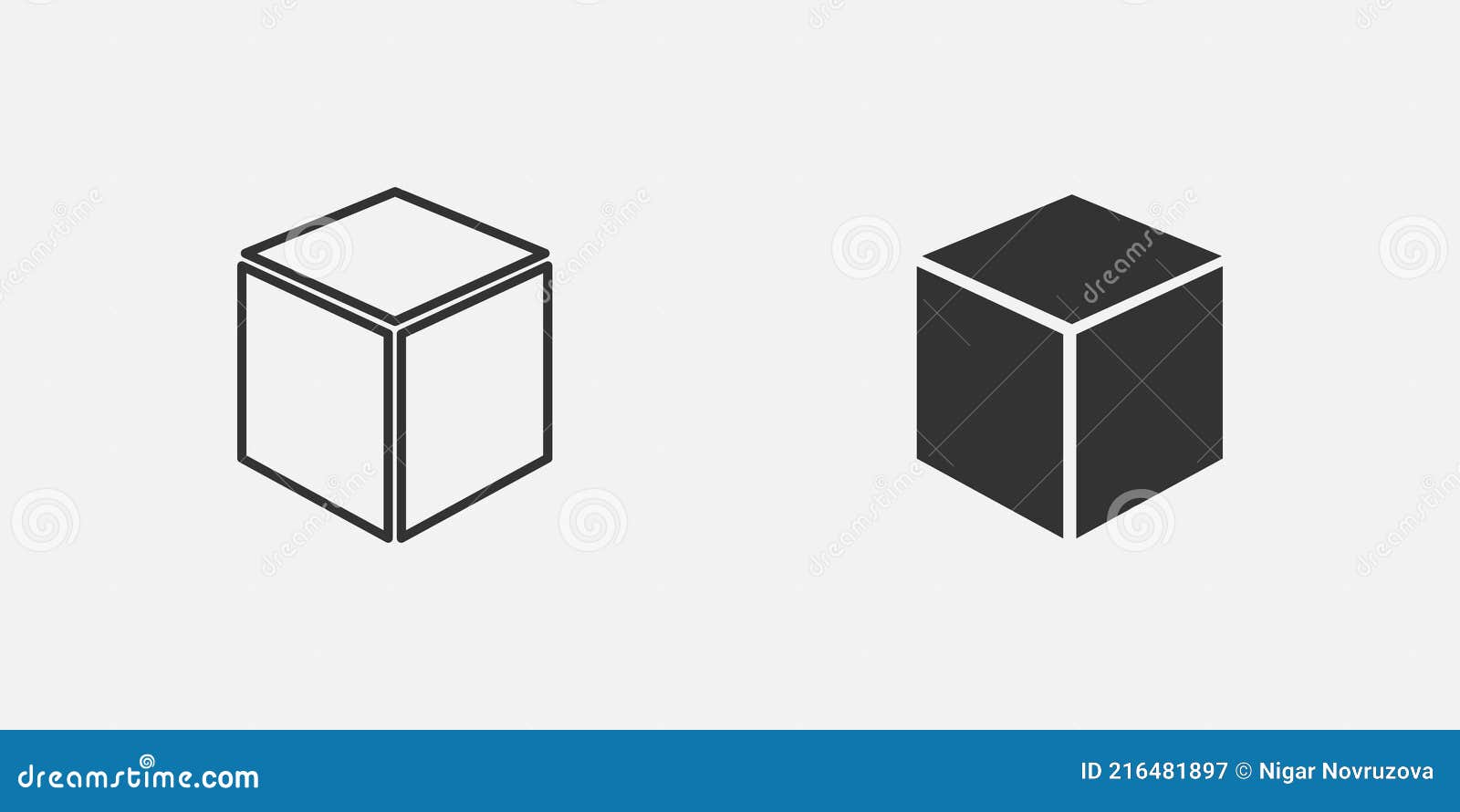 Vector Illustration of Box Icon Symbol Stock Vector - Illustration of ...