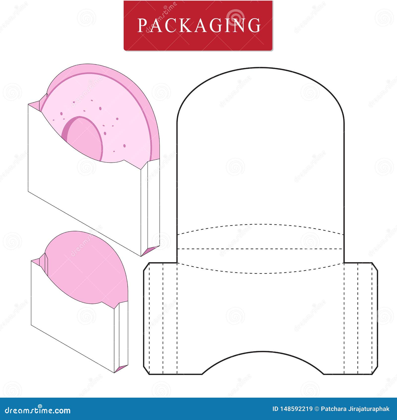 Vector Illustration of Box.Package Template Stock Vector - Illustration ...