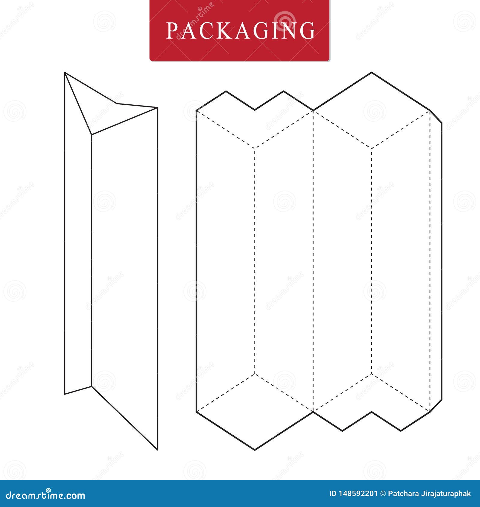 Vector Illustration of Box.Package Template Stock Vector - Illustration ...