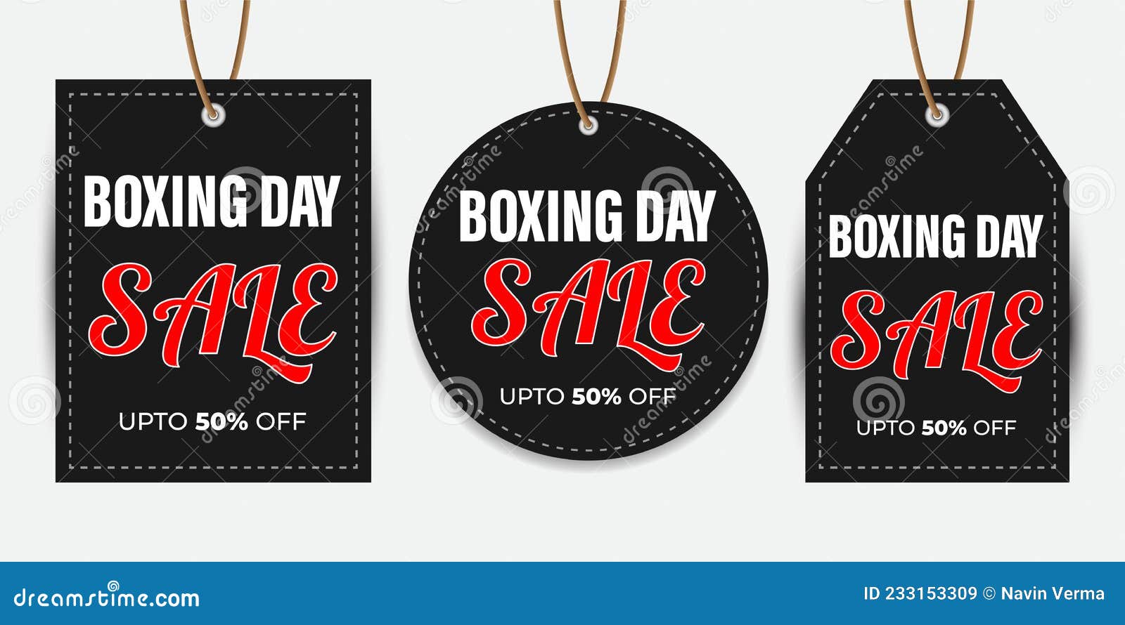 Vector Illustration for Boxing Day Offer Sale Banner Stock Vector ...