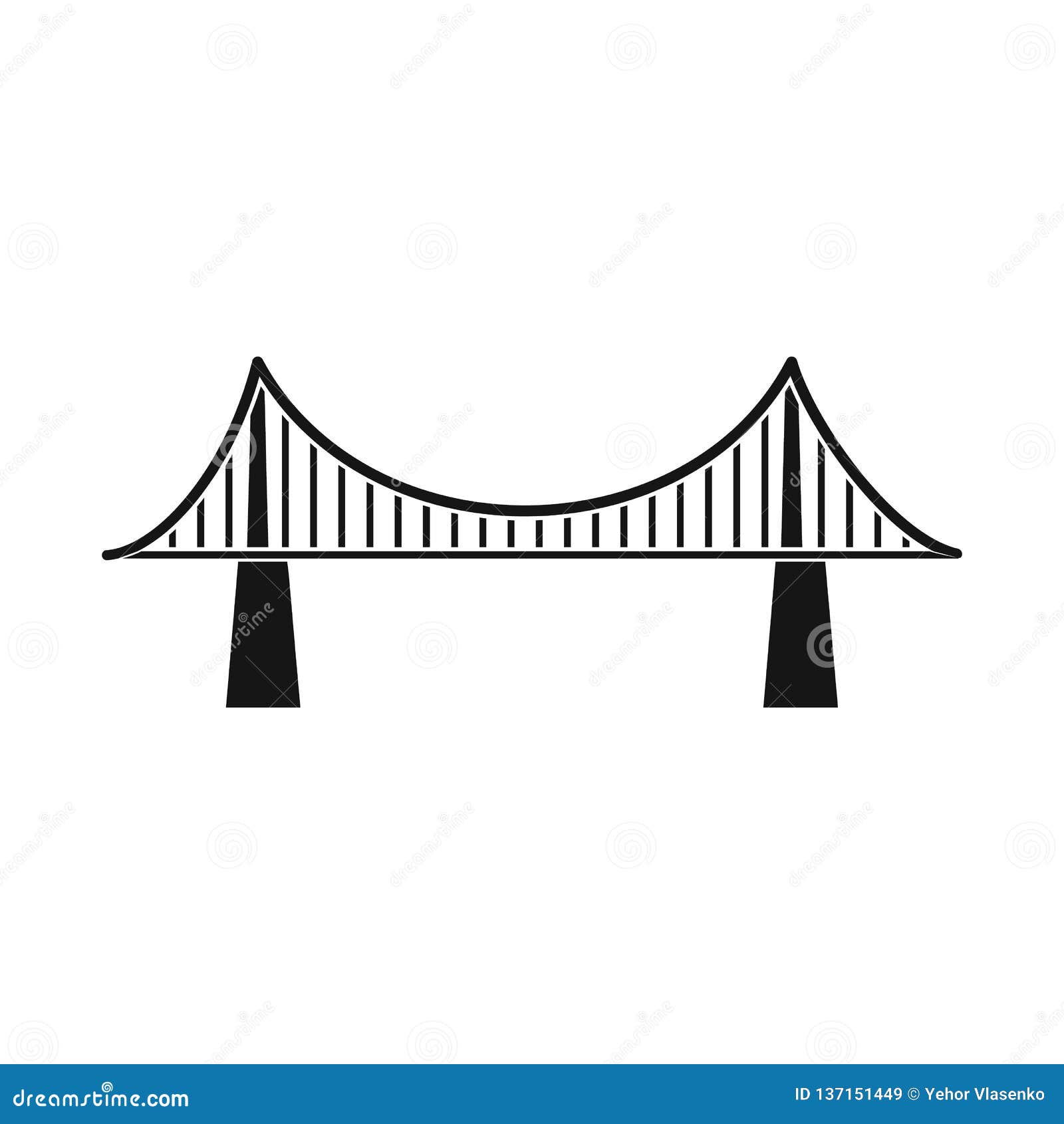 Vector Illustration of Bridgework and Bridge Logo. Collection of ...
