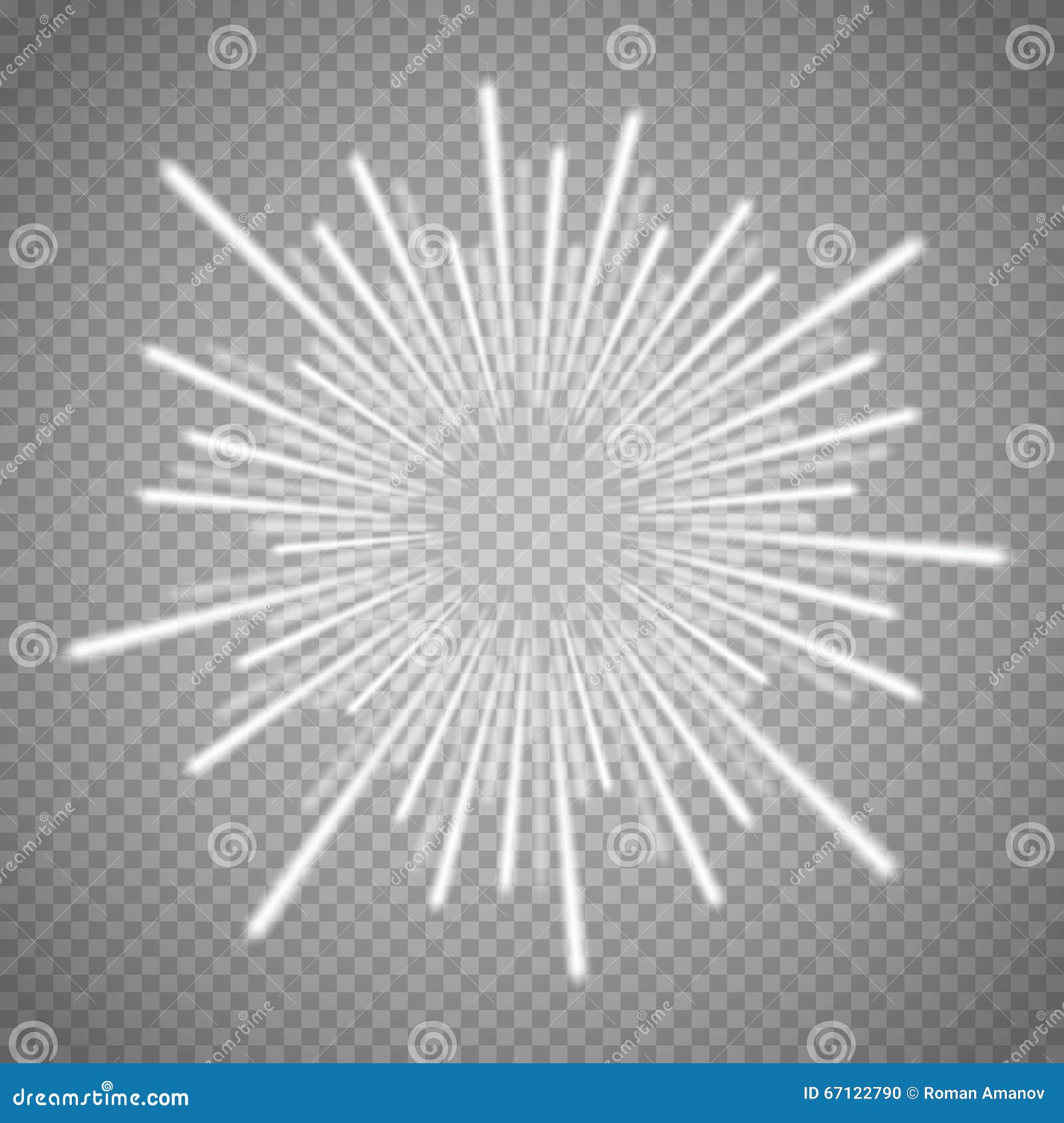 Vector Illustration of Bright Flash, Explosion or Burst Isolated on ...