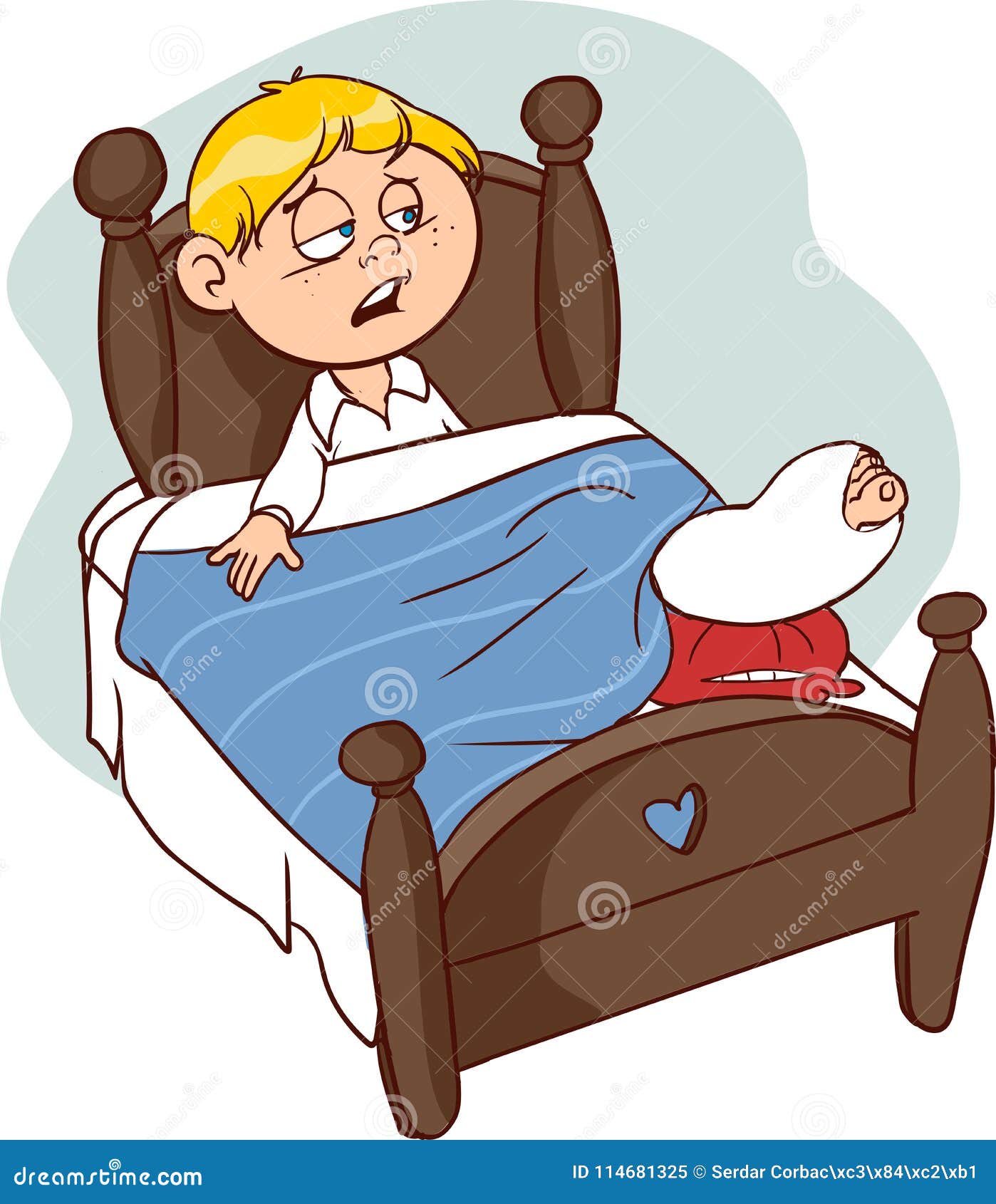 Vector Illustration of a Broken Child Stock Vector - Illustration of ...