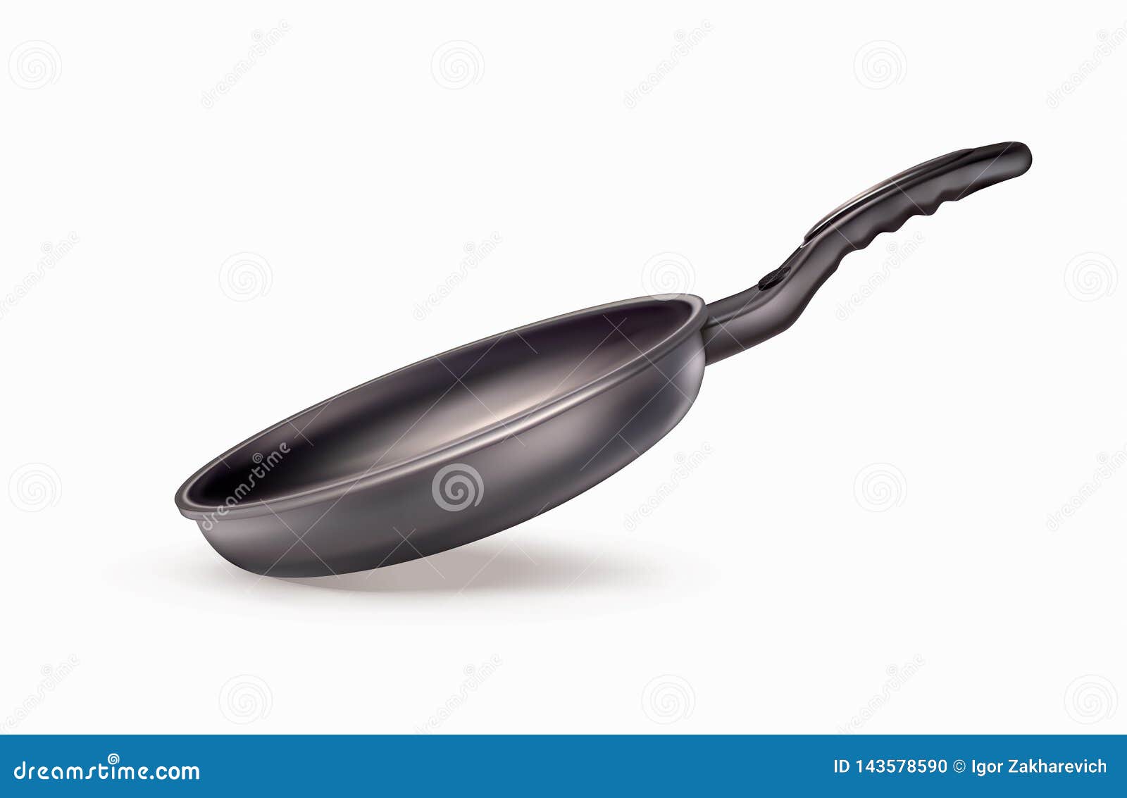 Vector Illustration Brown Pan Stock Vector - Illustration of white ...