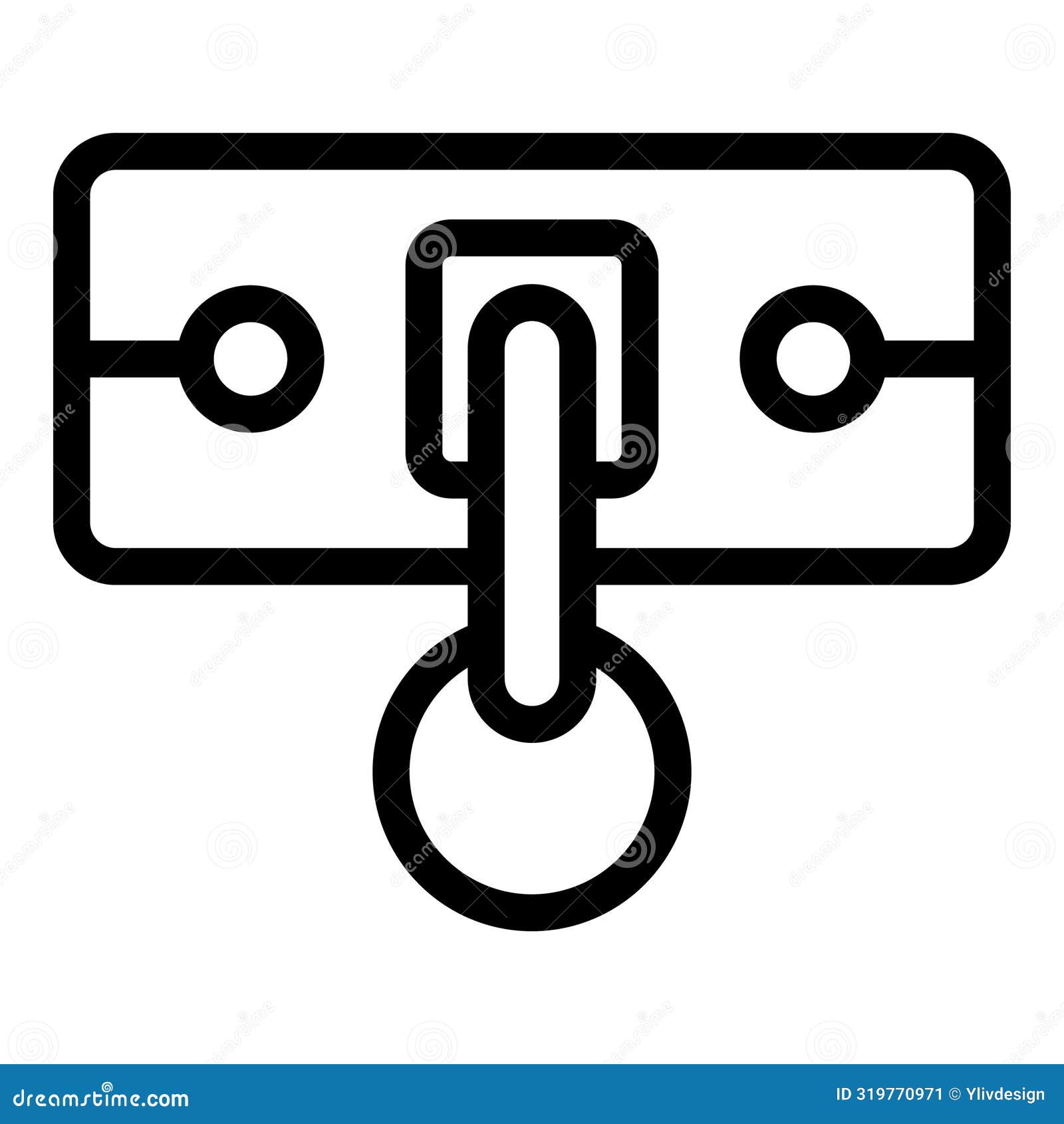 Black and White Line Art of a Bubble Level Stock Vector - Illustration ...