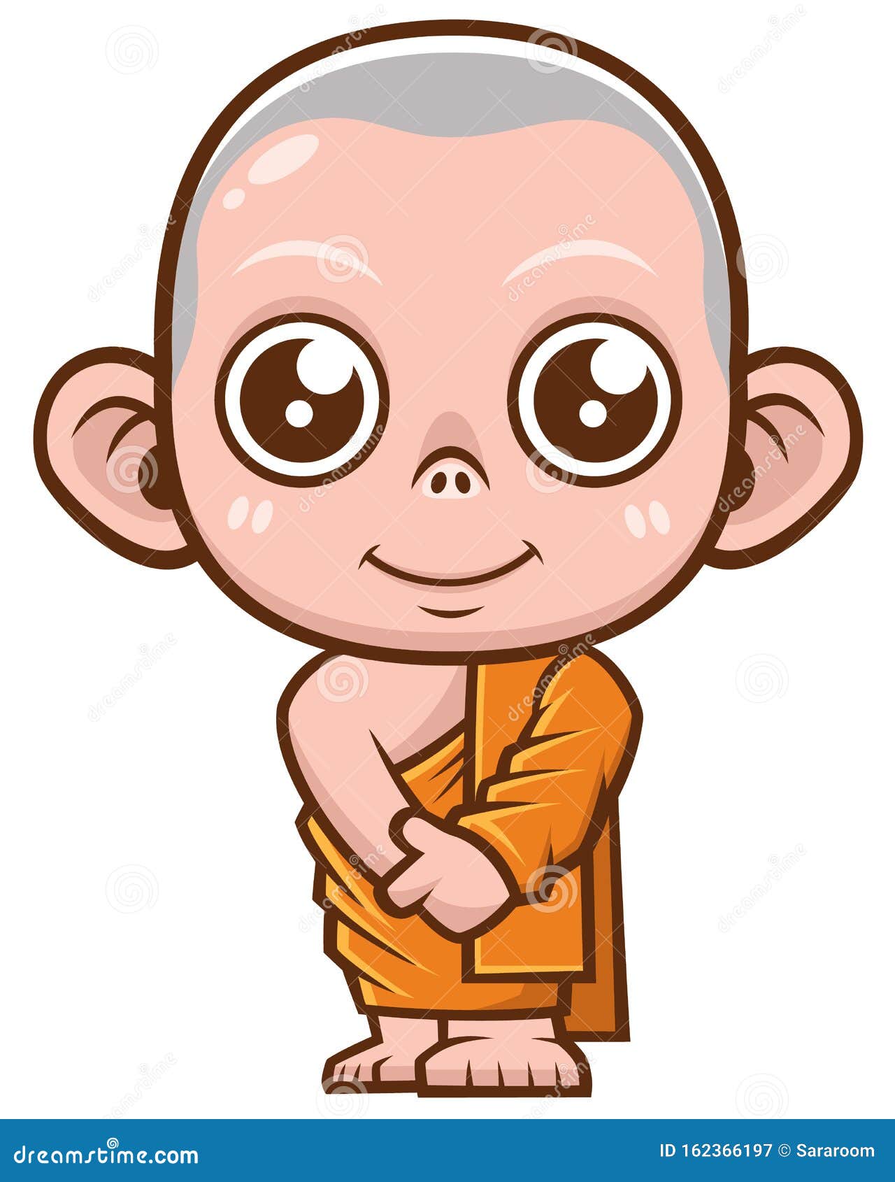 Buddhist Monk stock vector. Illustration of thailand - 162366197 Buddhist Monk stock vector. Illustration of thailand - 162366197