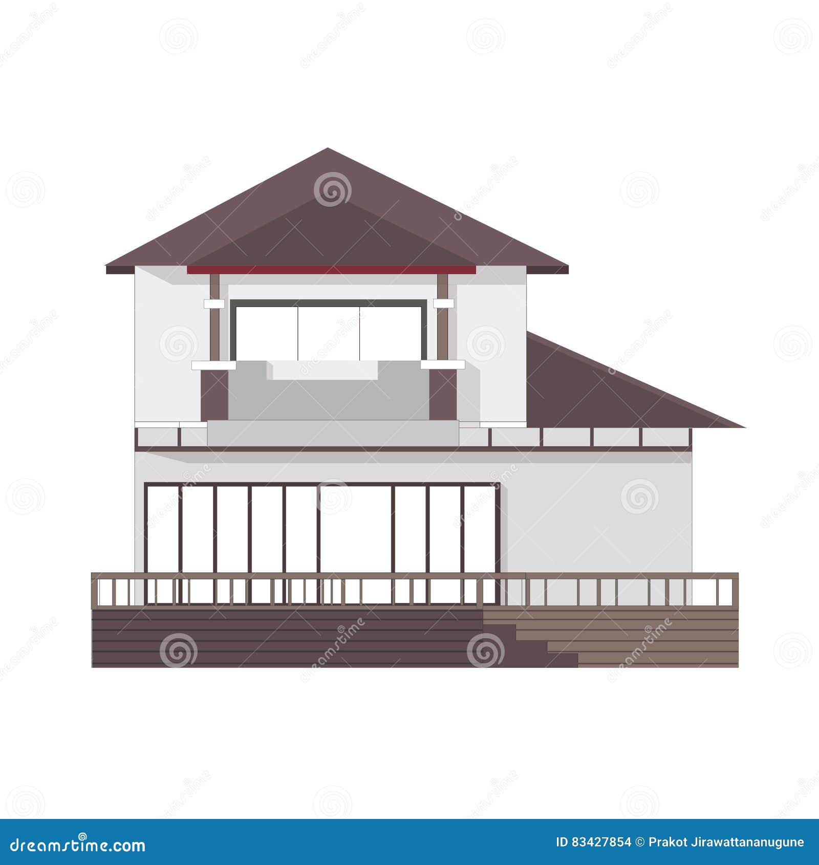 Vector Illustration Building Stock Vector - Illustration of vector ...