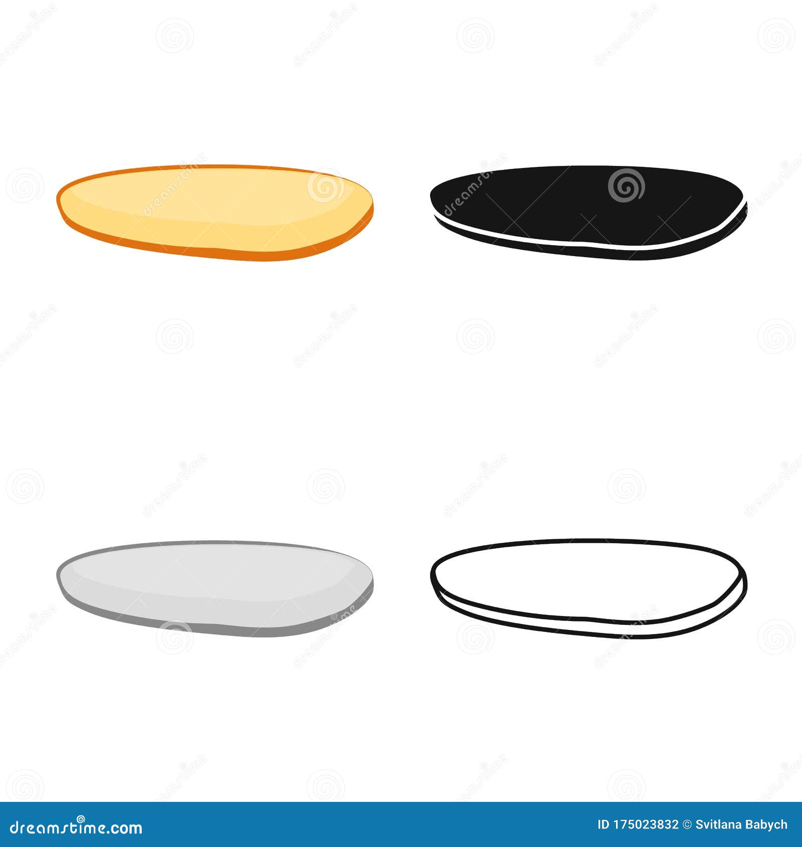 Vector Illustration of Bun and Part Symbol. Web Element of Bun and ...