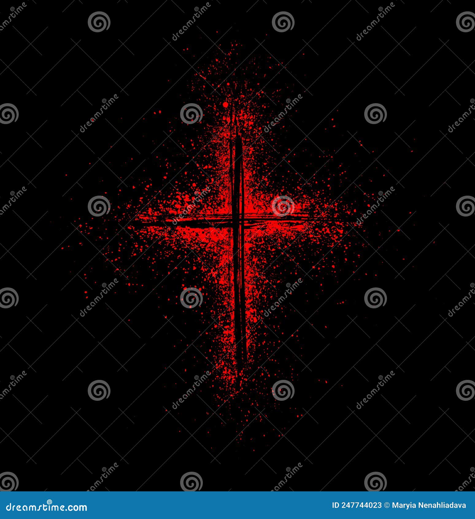 Red Cross. Religion. Vector Illustration Stock Vector - Illustration of ...