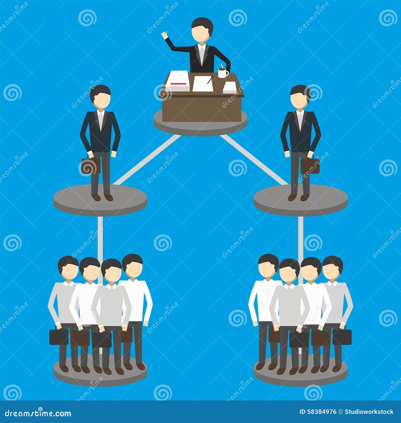 Vector Illustration of Business Concept. Stock Vector - Illustration of ...