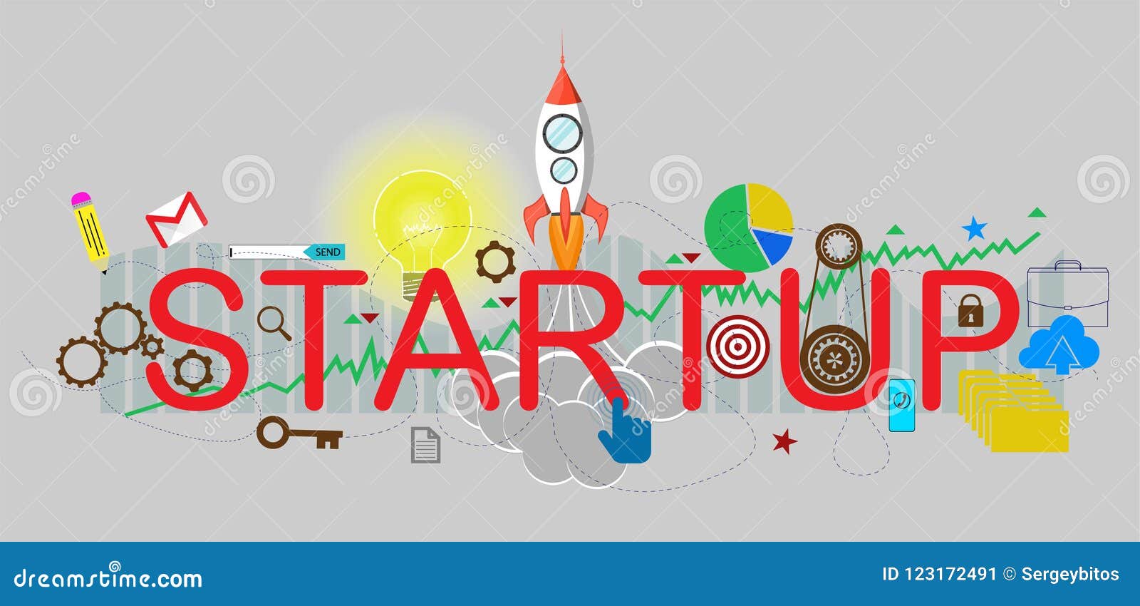 Vector Illustration of Business Startup Stock Vector - Illustration of ...