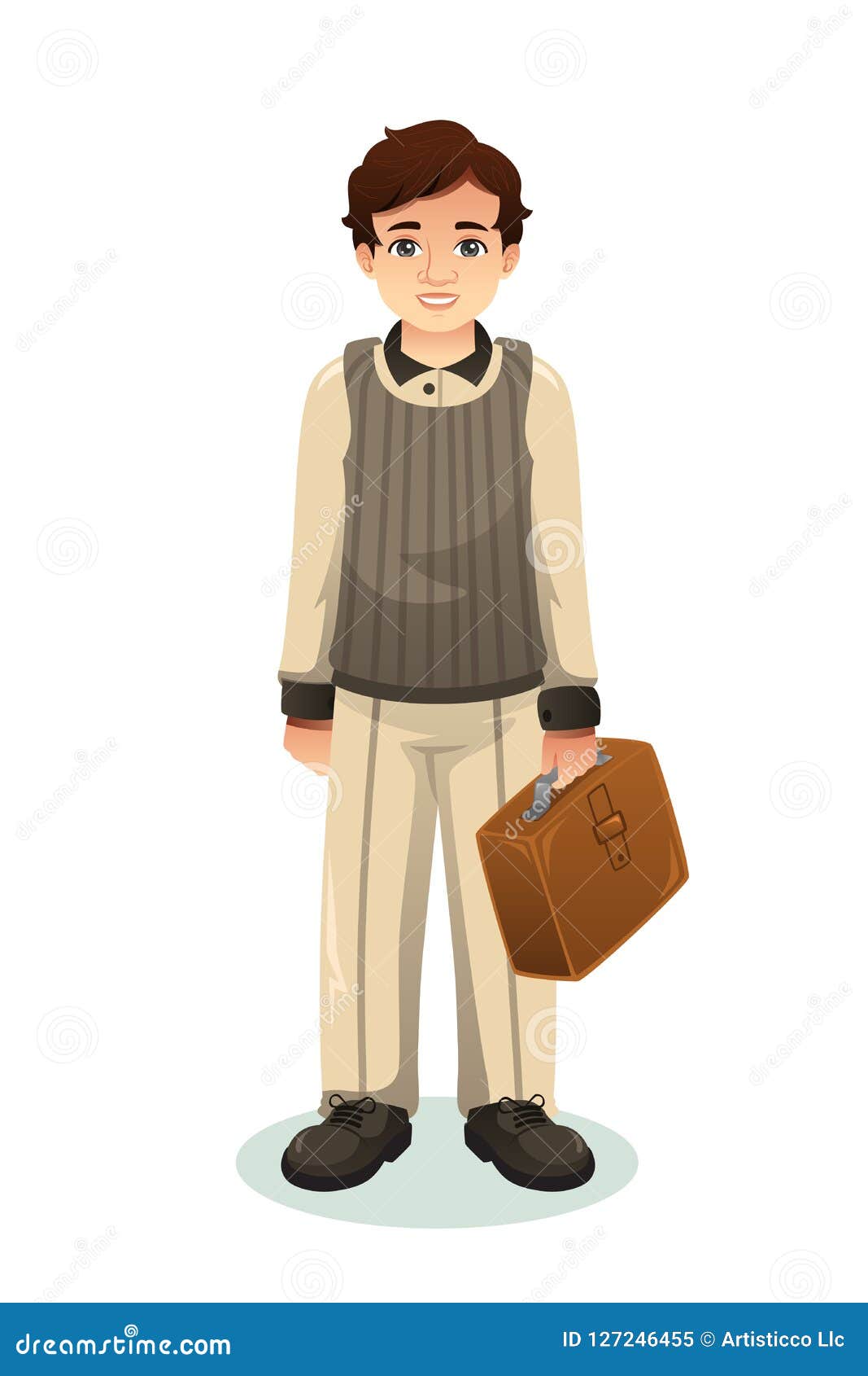 Businessman Carrying a Suitcase Illustration Stock Vector ... Businessman Carrying a Suitcase Illustration Stock Vector ...