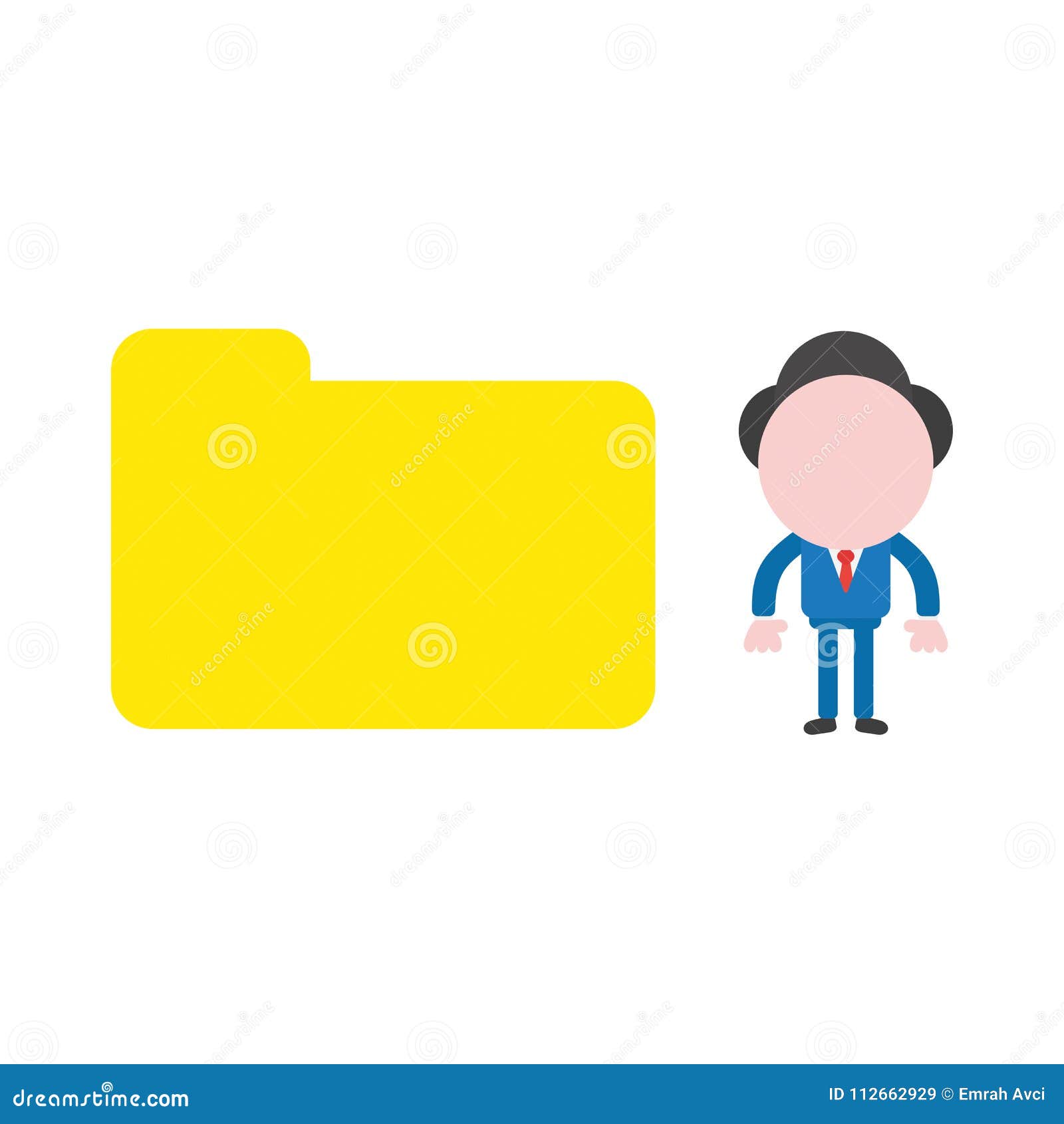 Closed File Organizer With Tabbed Folders Inside, Realistic Vector ...