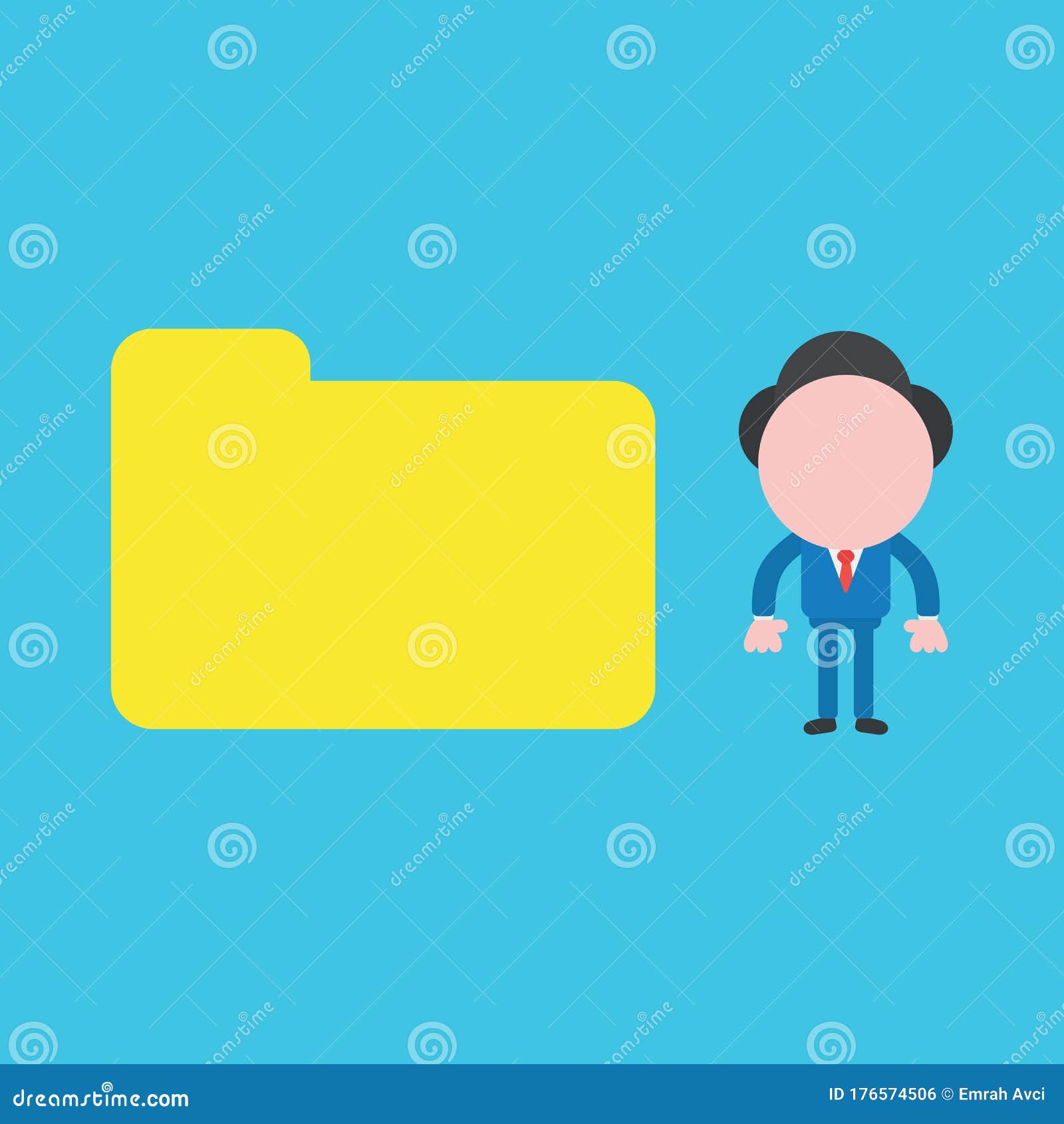 Closed File Organizer With Tabbed Folders Inside, Realistic Vector ...