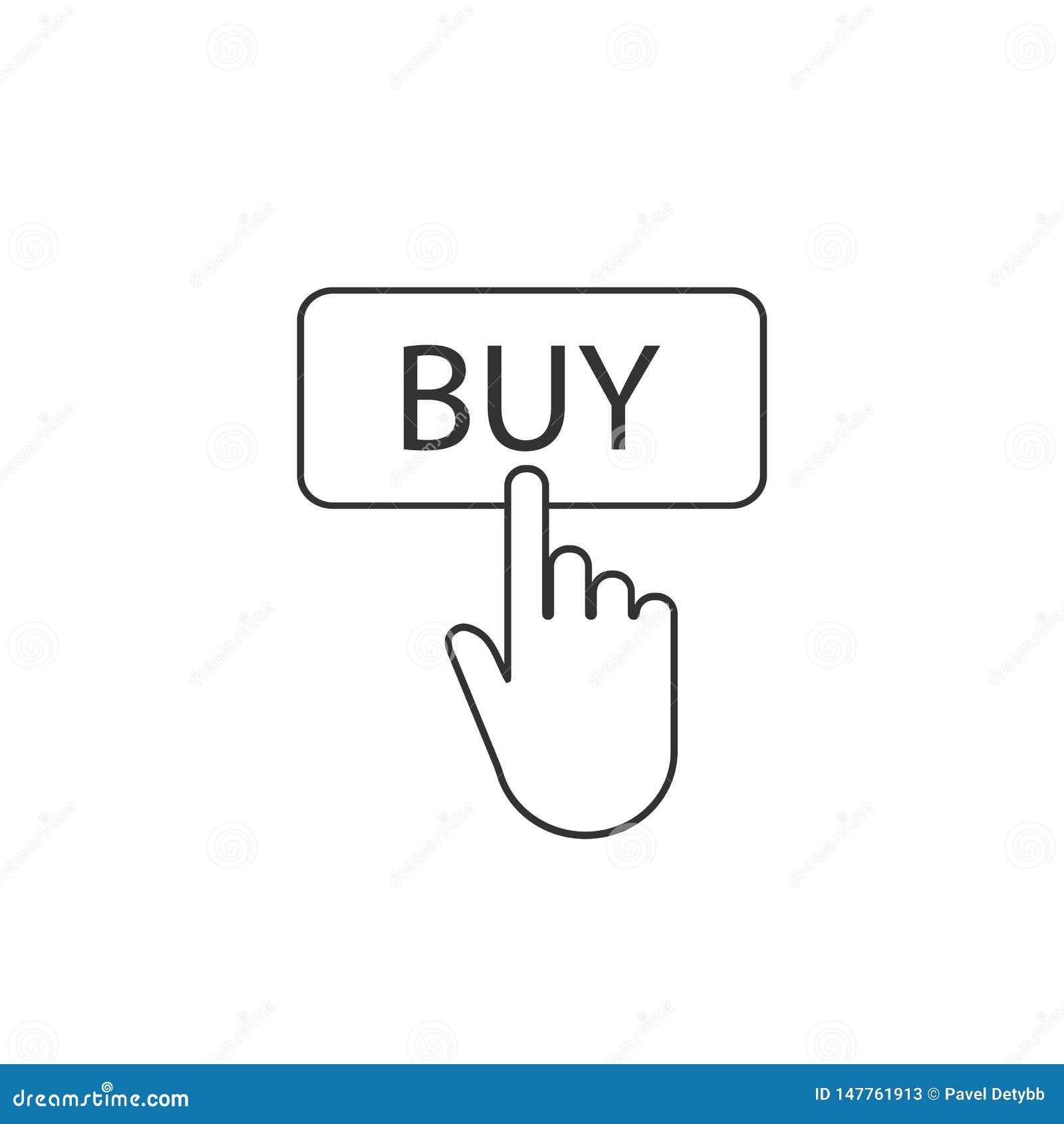Buy Now Button, Click, Website Element. Vector Illustration Stock ...