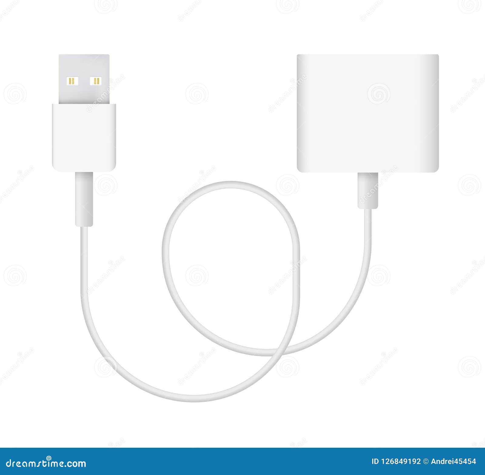 Multiport Adapter Icon. From Computer Parts Set Royalty-Free Stock ...