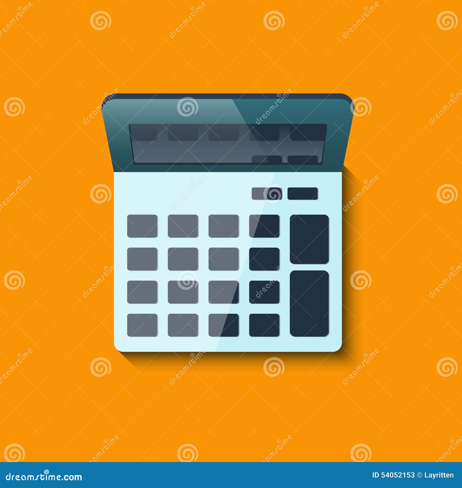 Vector Illustration of Calculator Image Stock Vector - Illustration of ...