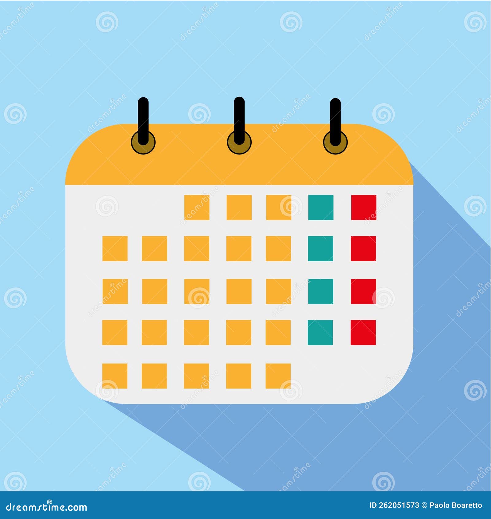 Vector Illustration of Calendar Icon Stock Illustration - Illustration ...