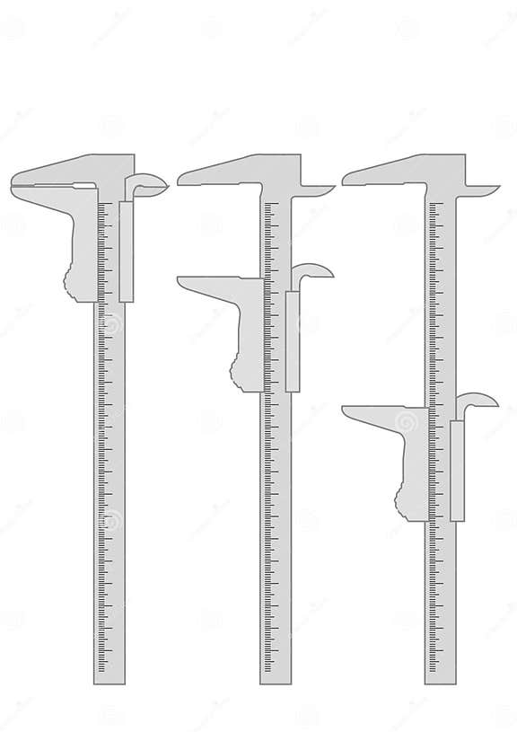 Vector Illustration Callipers Stock Vector - Illustration of steel ...