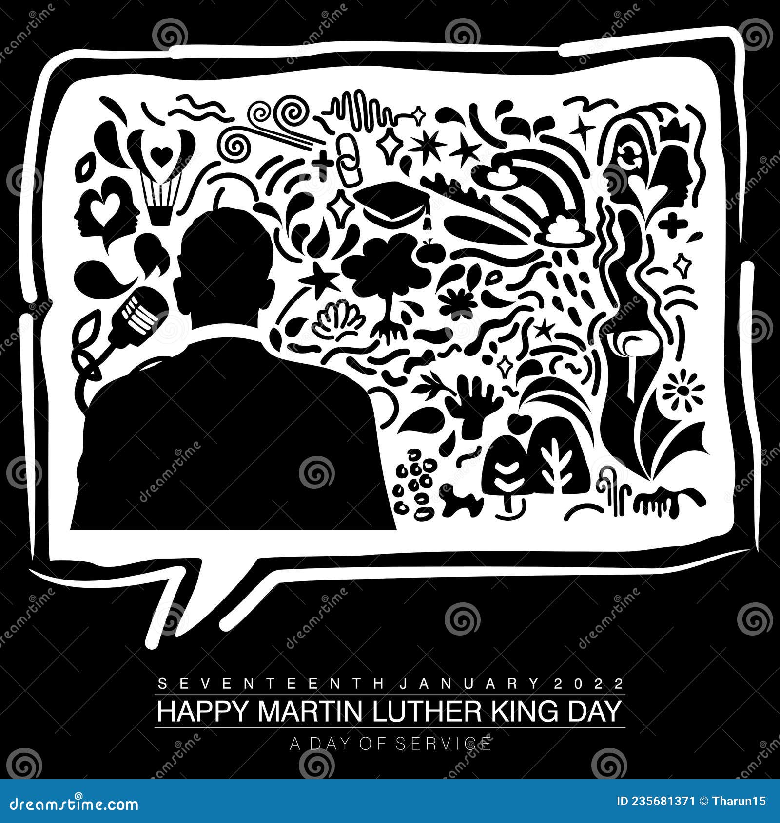 A Vector Illustration Of A Callout With Social Issues In Doodle Style ...