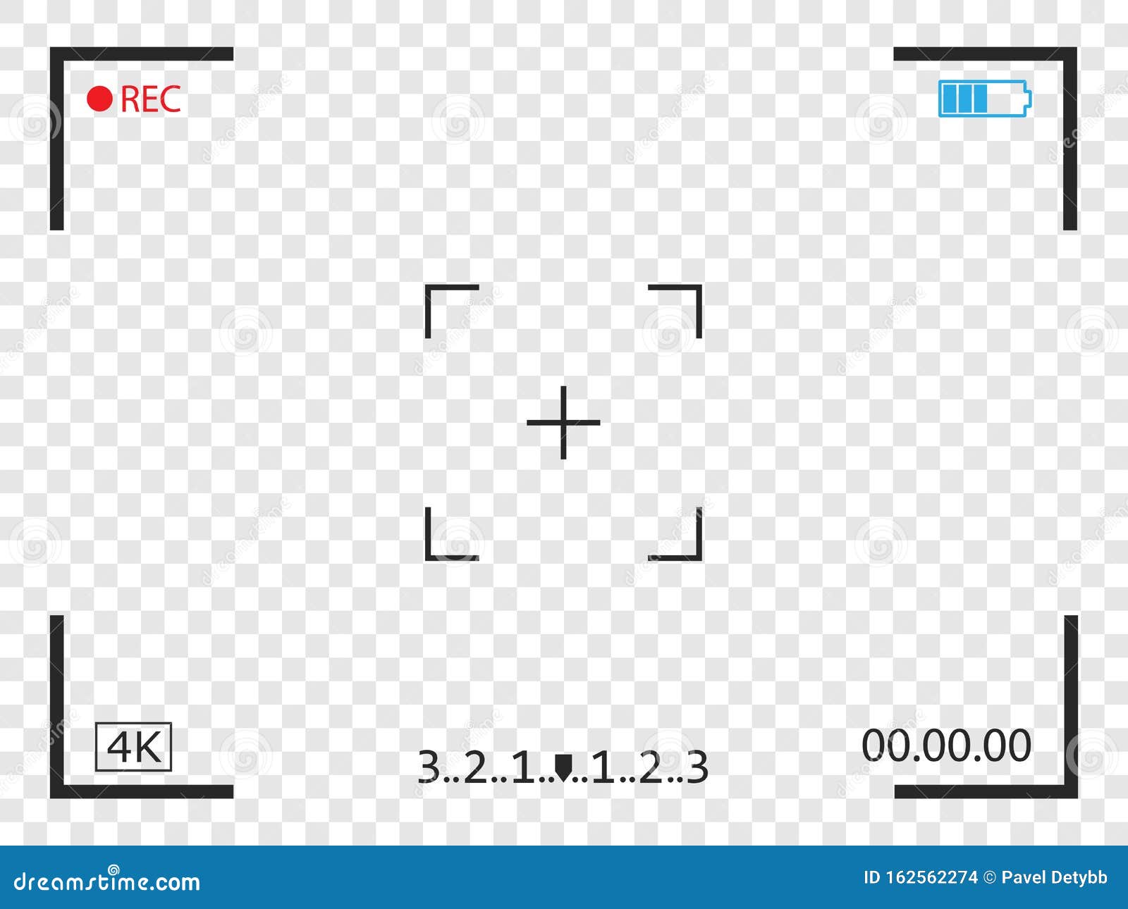 Camera Frame Viewfinder Screen. Vector Illustration. Flat Stock Vector ... Camera Frame Viewfinder Screen. Vector Illustration. Flat Stock Vector ...