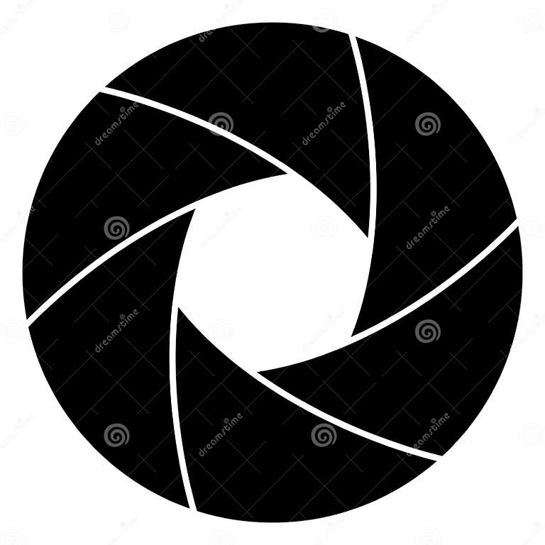 Vector Illustration of Camera Shutter Stock Vector - Illustration of ...