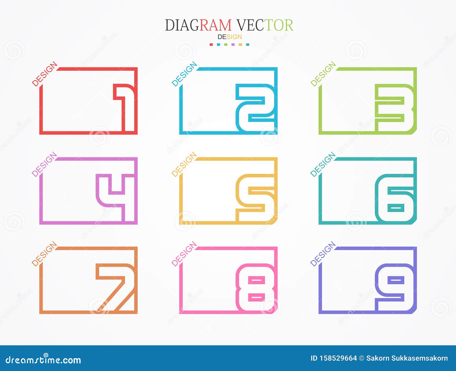3 Steps Layers Diagram. Simple & Editable Abstract Design Element ...