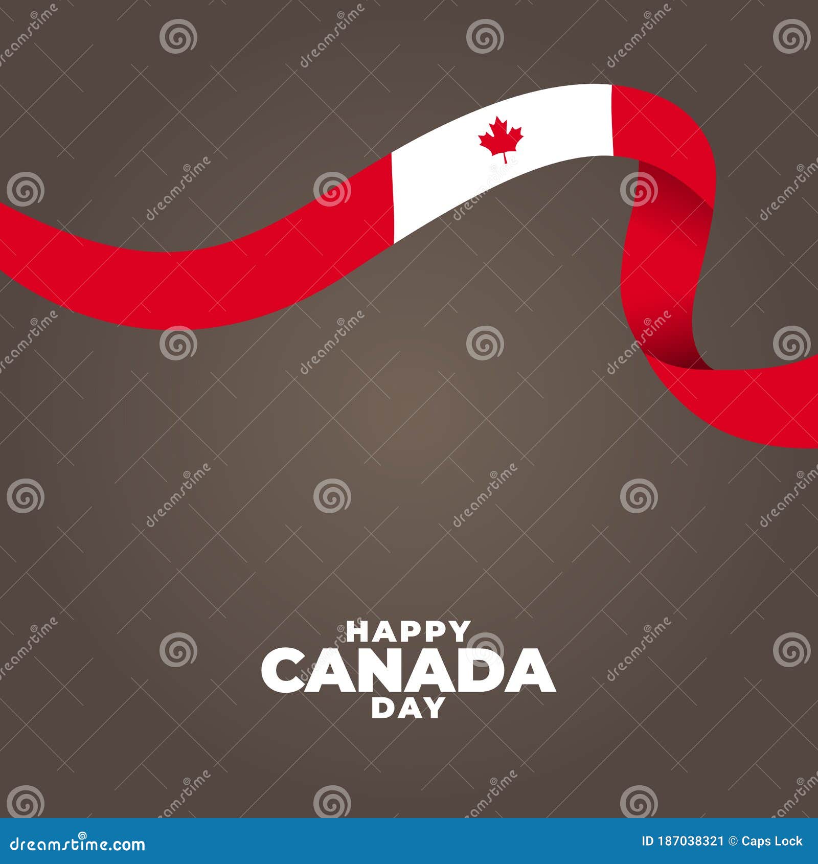 Vector Illustration of Canadian Day. Canada National Day Stock Vector ...