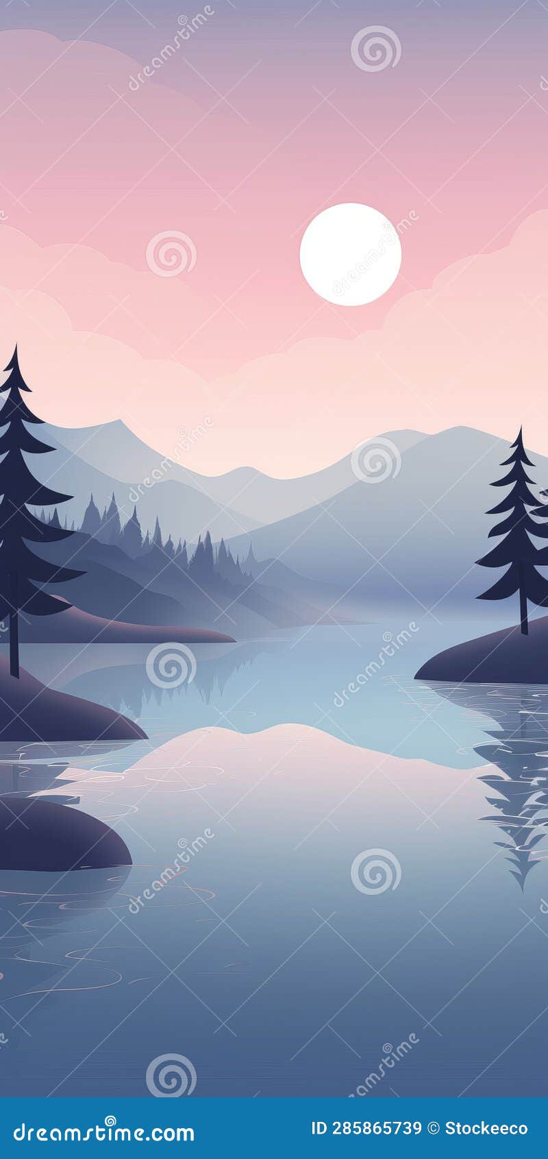 Pixar-inspired Lake: Subtle Gradients, Cartoonish Elements, 8k ...
