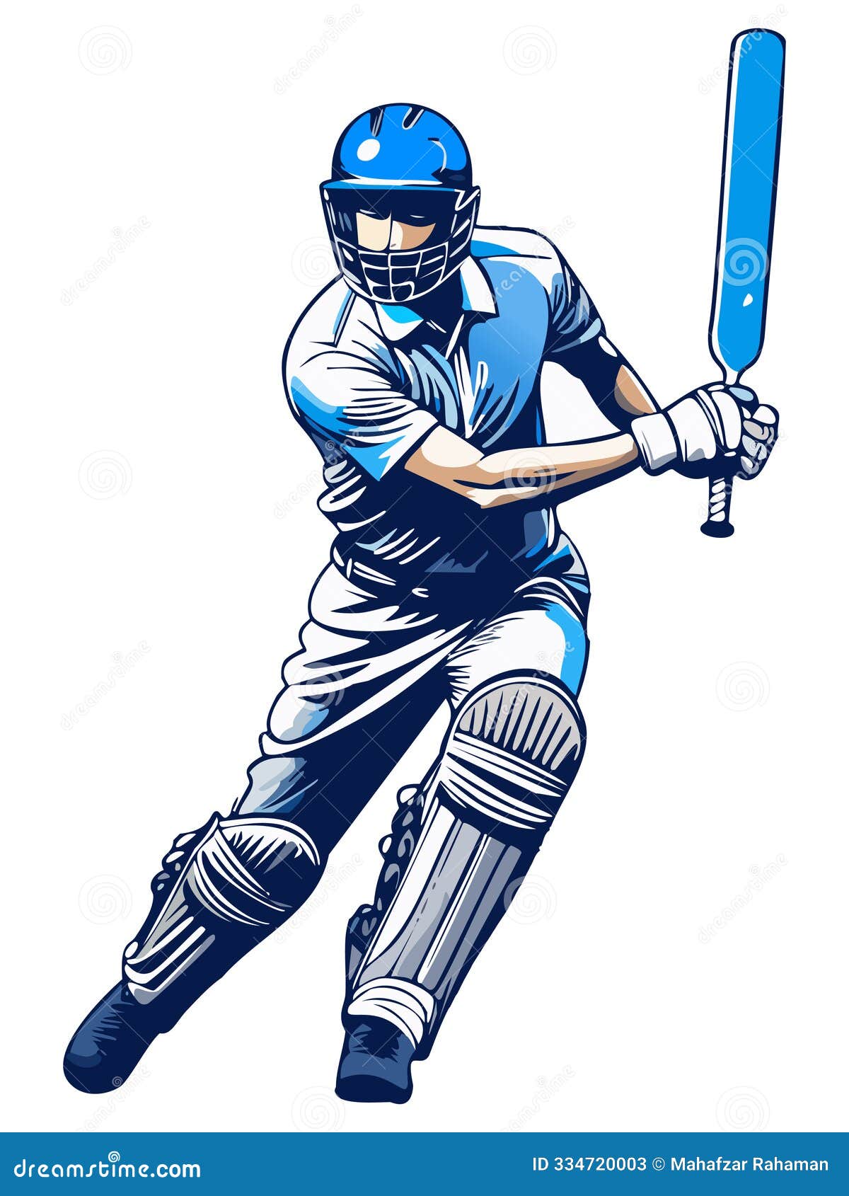 Dynamic Cricket Swing a Vector Illustration Capturing Motion and Power ...