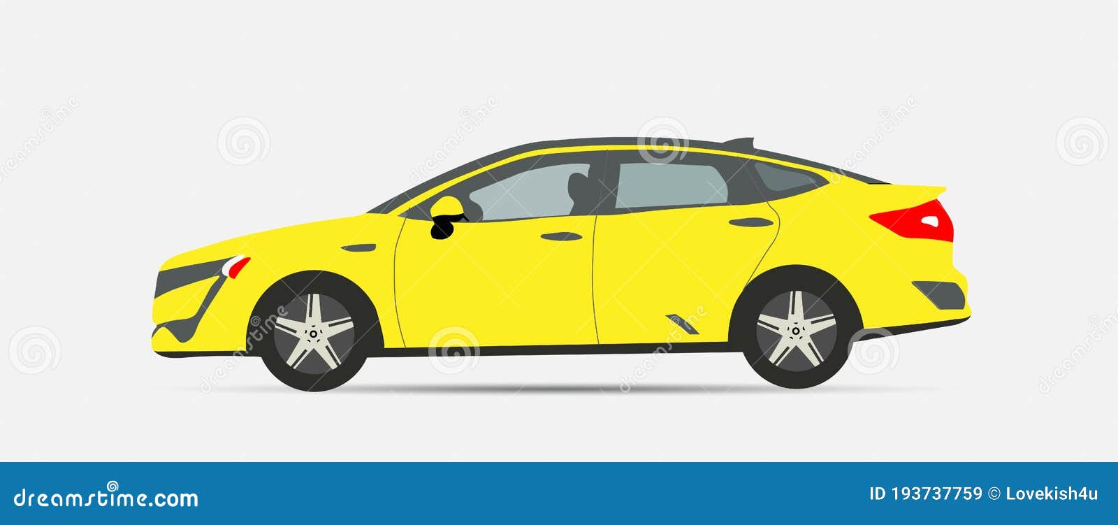 Vector Illustration of Car Model. Template for Car Branding and ...