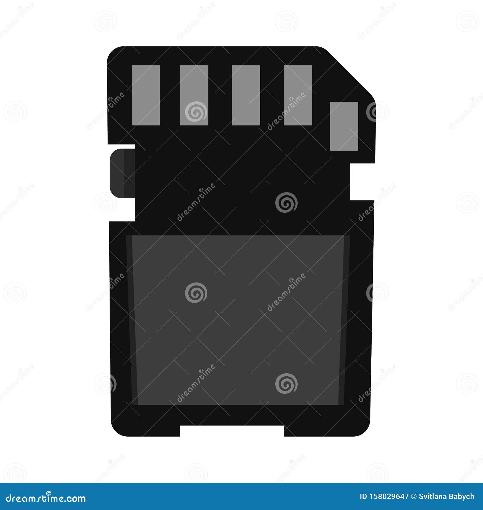 Vector Design of Card and Microsd Logo. Collection of Card and Data ...