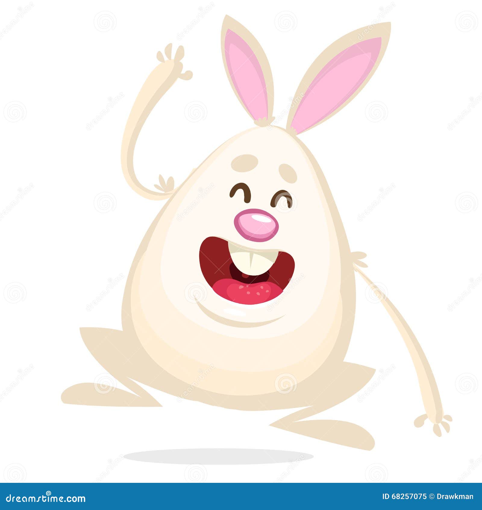 Hopping Bunny Cartoon Vector | CartoonDealer.com #29811897