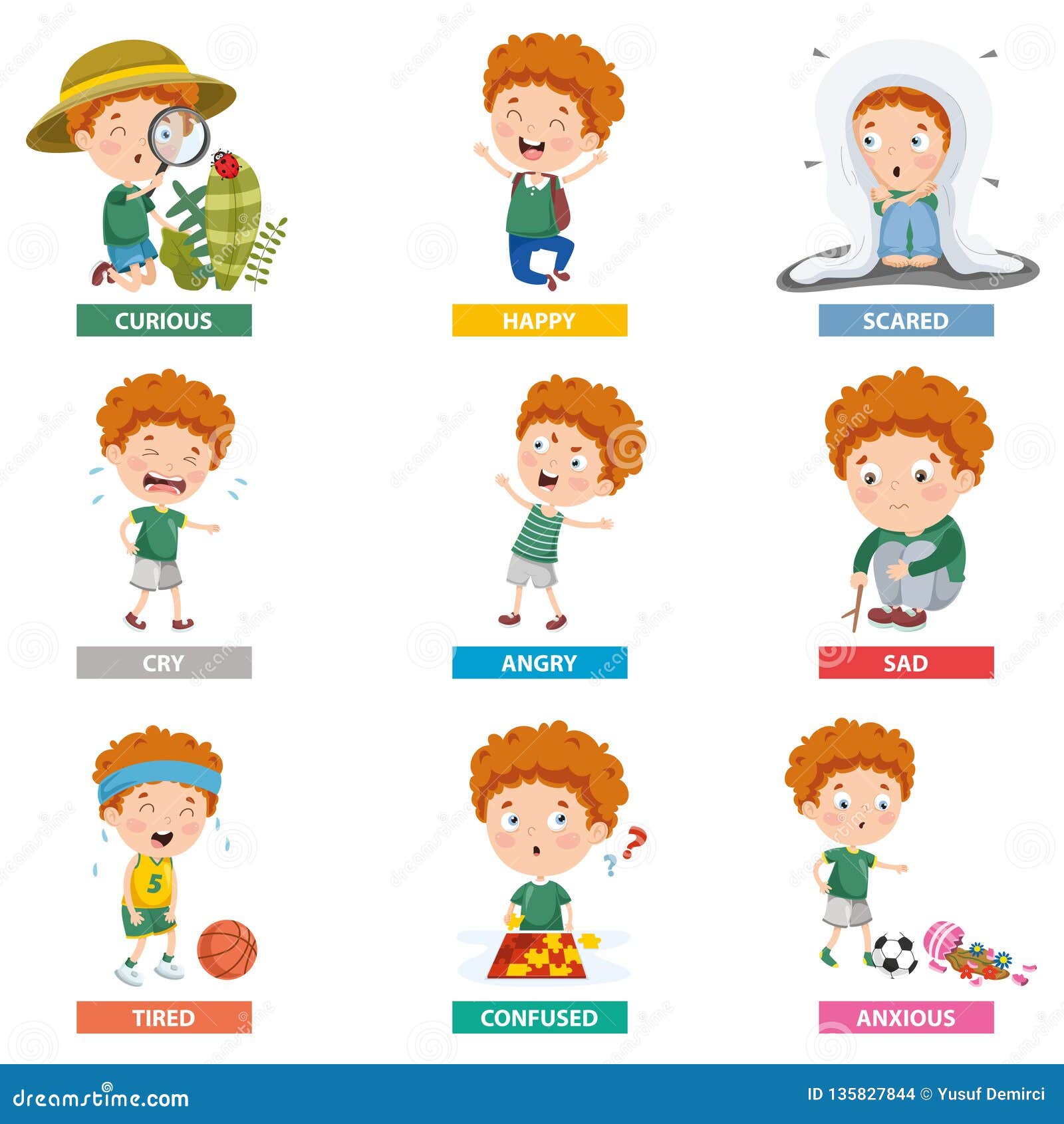 Vector Illustration of Cartoon Character Stock Vector - Illustration of ...