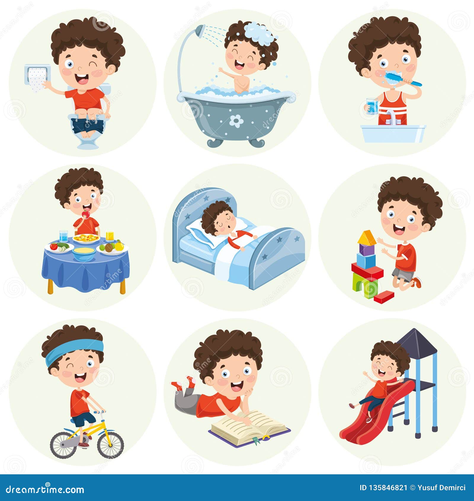 Vector Illustration of Cartoon Character Stock Vector - Illustration of ...