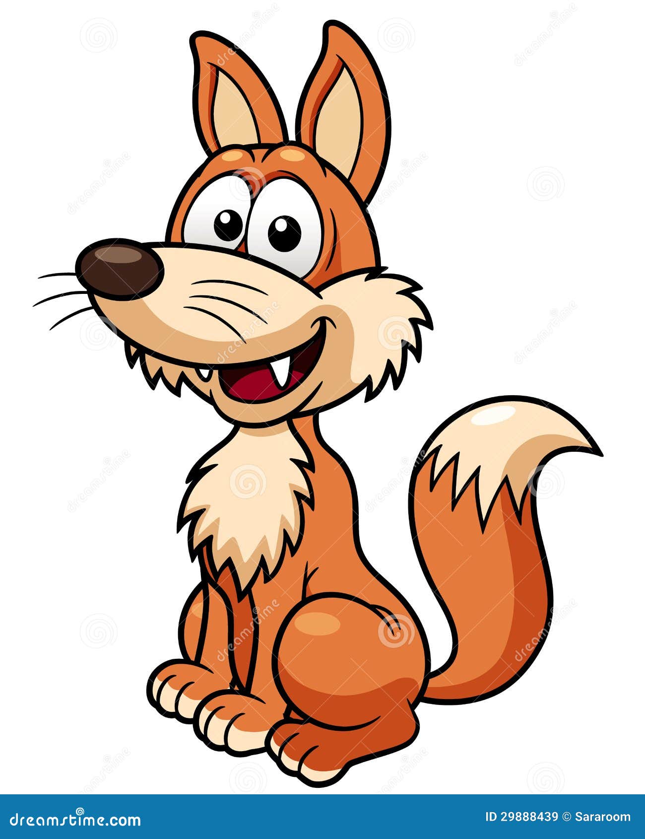 Cartoon fox stock vector. Illustration of caricature - 29888439