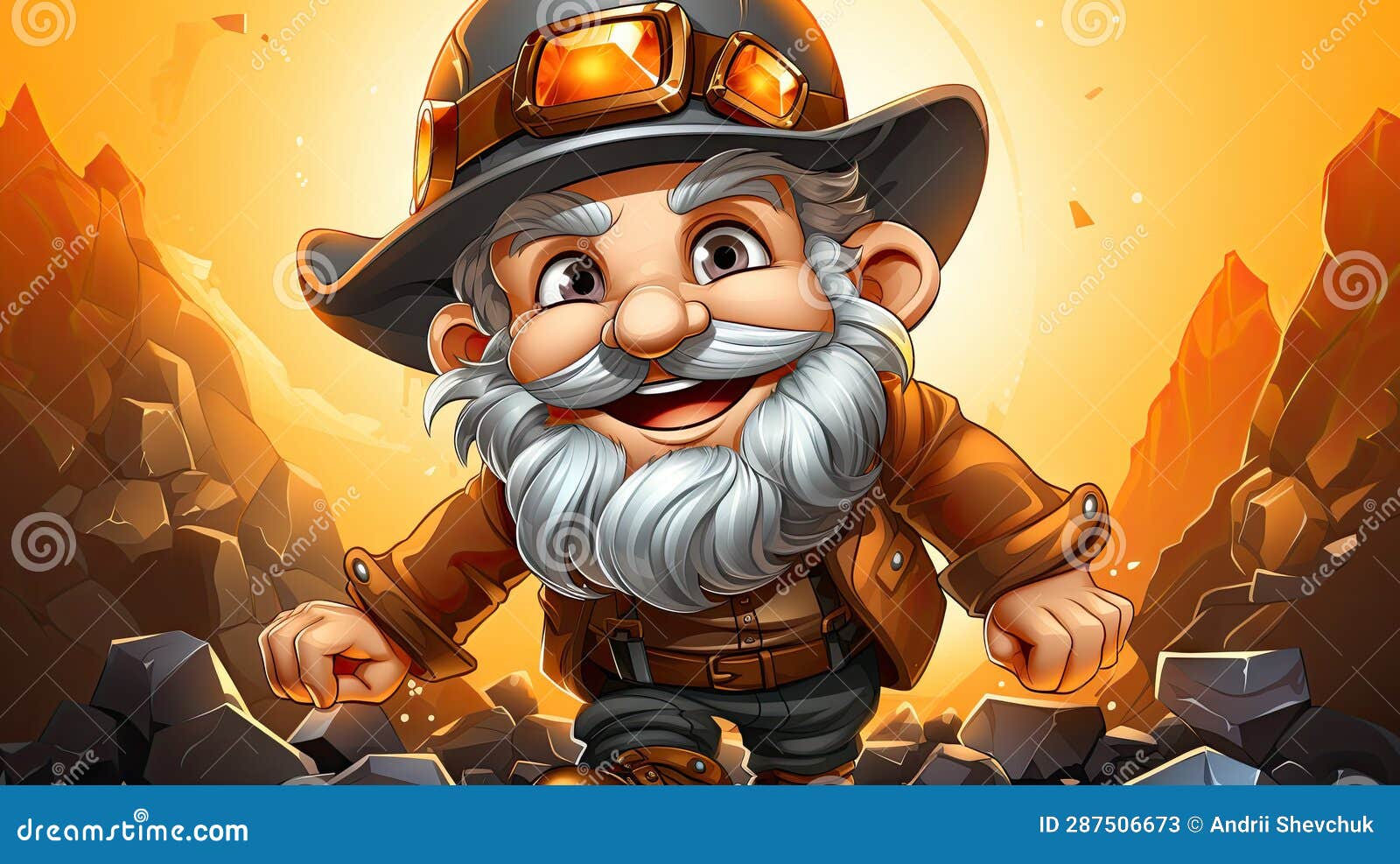 Miner No Entry Isolated In The Character Cartoon Vector | CartoonDealer ...