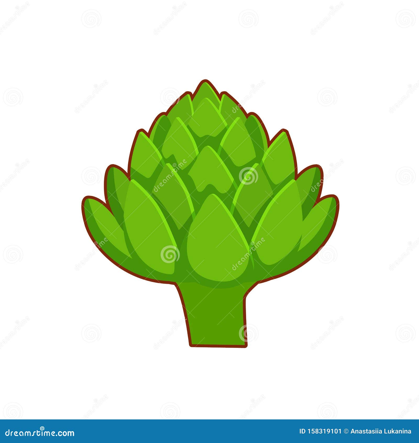 Vector Illustration of Cartoon Greenery Stock Vector - Illustration of ...