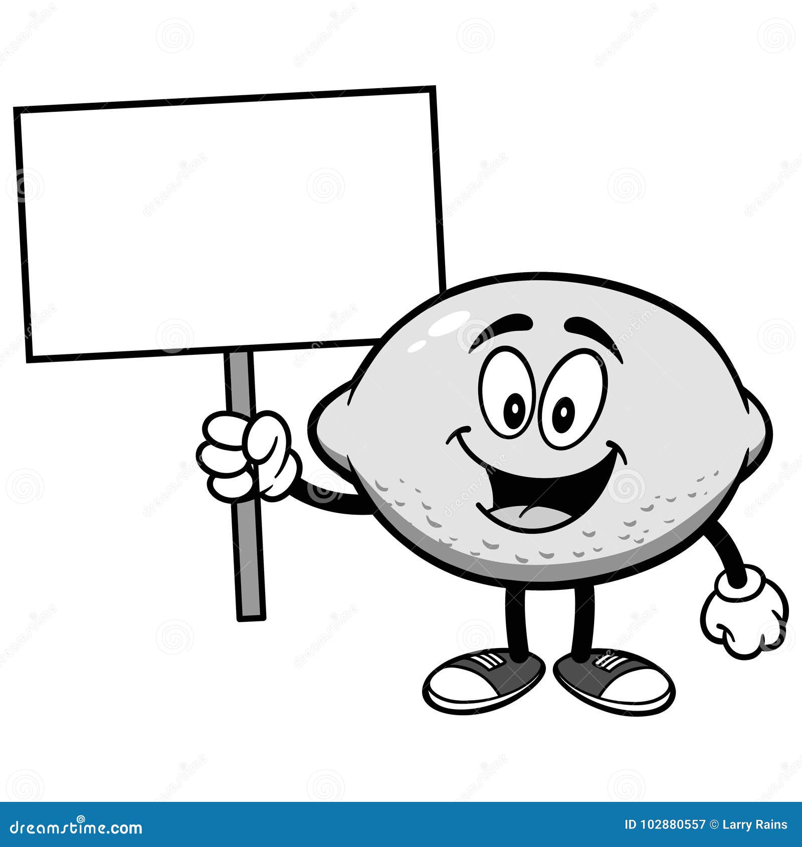 Lemon with Sign Illustration Stock Vector - Illustration of vegetarian ...